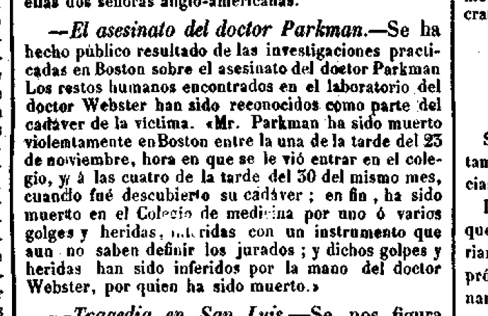 El juicio del profesor John Webster por el asesinato del doctor Parkman ...